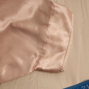 Allison Rhea | Intimates & Sleepwear | Vintage Pink Satin Embroidered ...